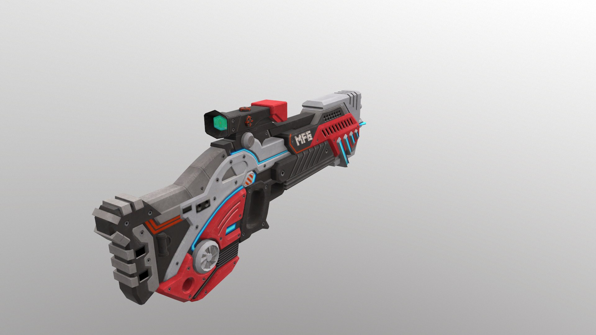 Beam Rifle Level 6 3D Model - TurboSquid 2190963