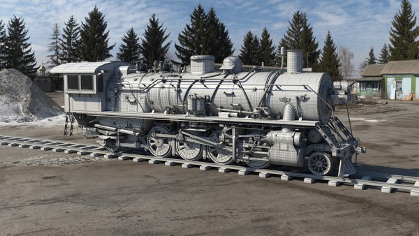 Steam Locomotive 3D model - TurboSquid 1759423