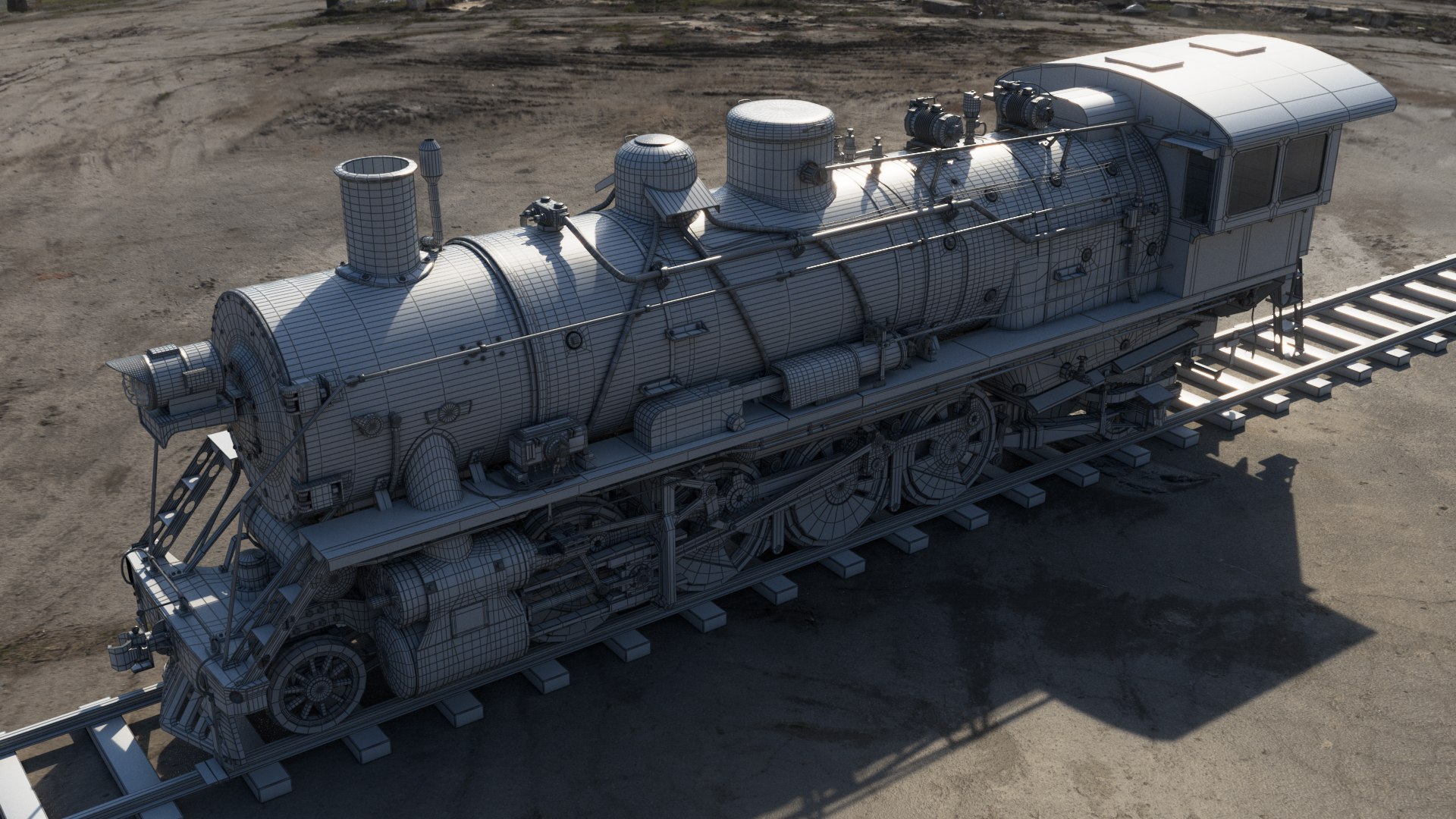 Steam Locomotive 3D model - TurboSquid 1759423