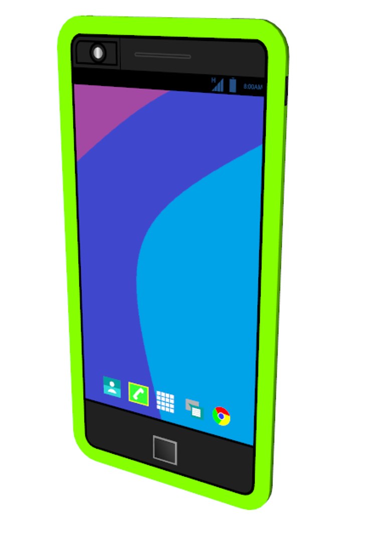 3d model android phone