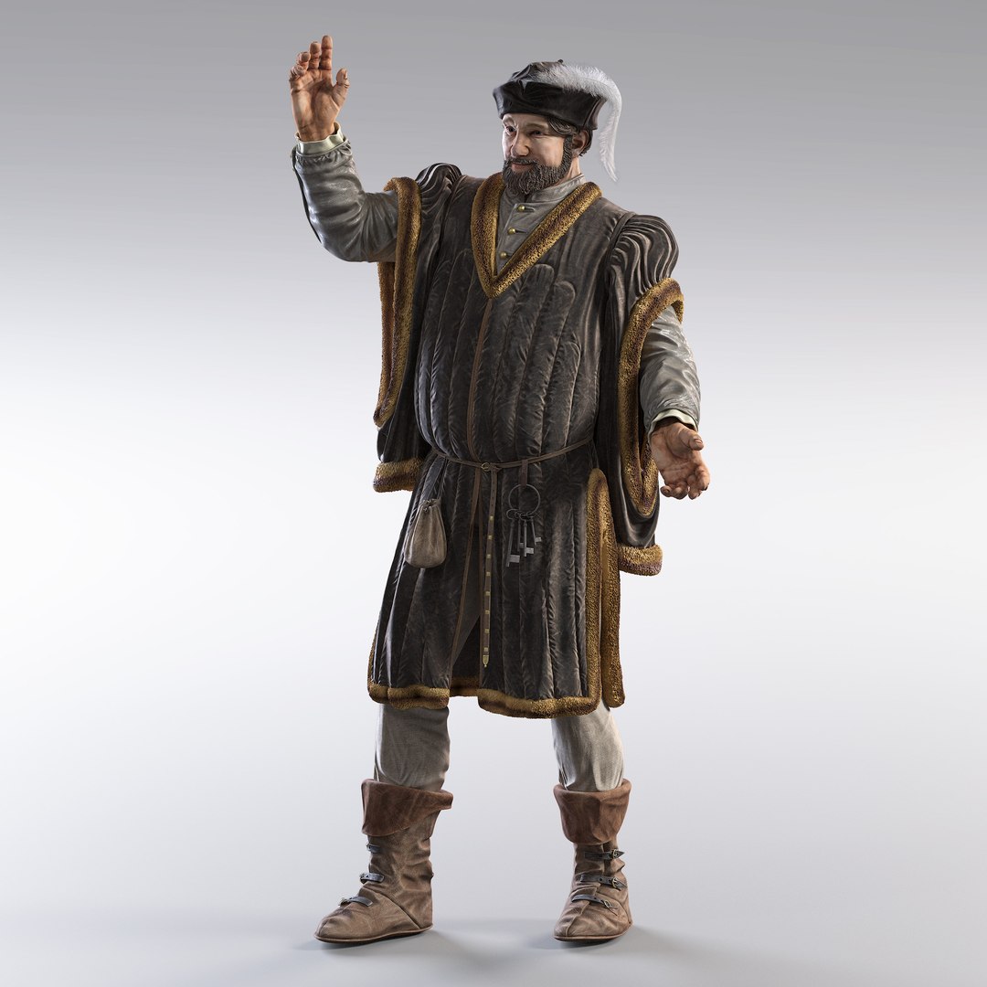 Medieval Merchant 3d Max