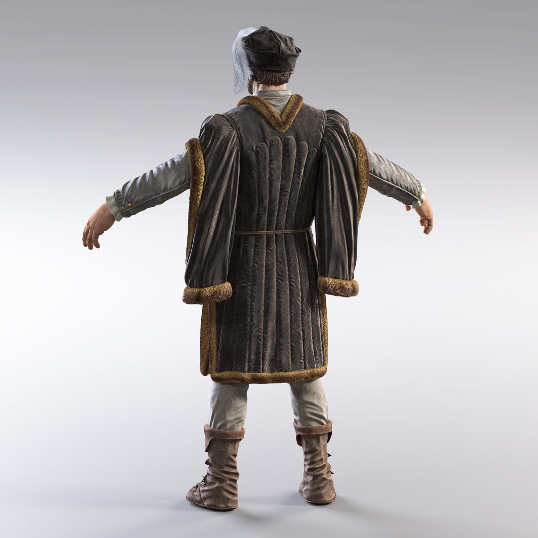 Medieval Merchant 3d Max