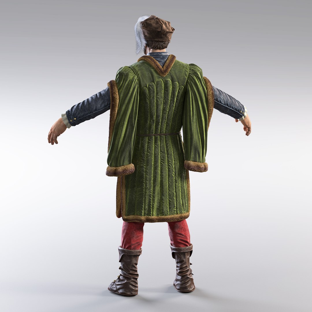 Medieval Merchant 3d Max