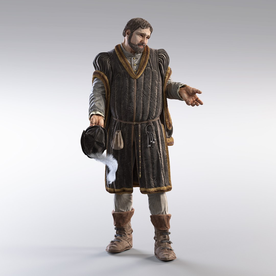 Medieval Merchant 3d Max