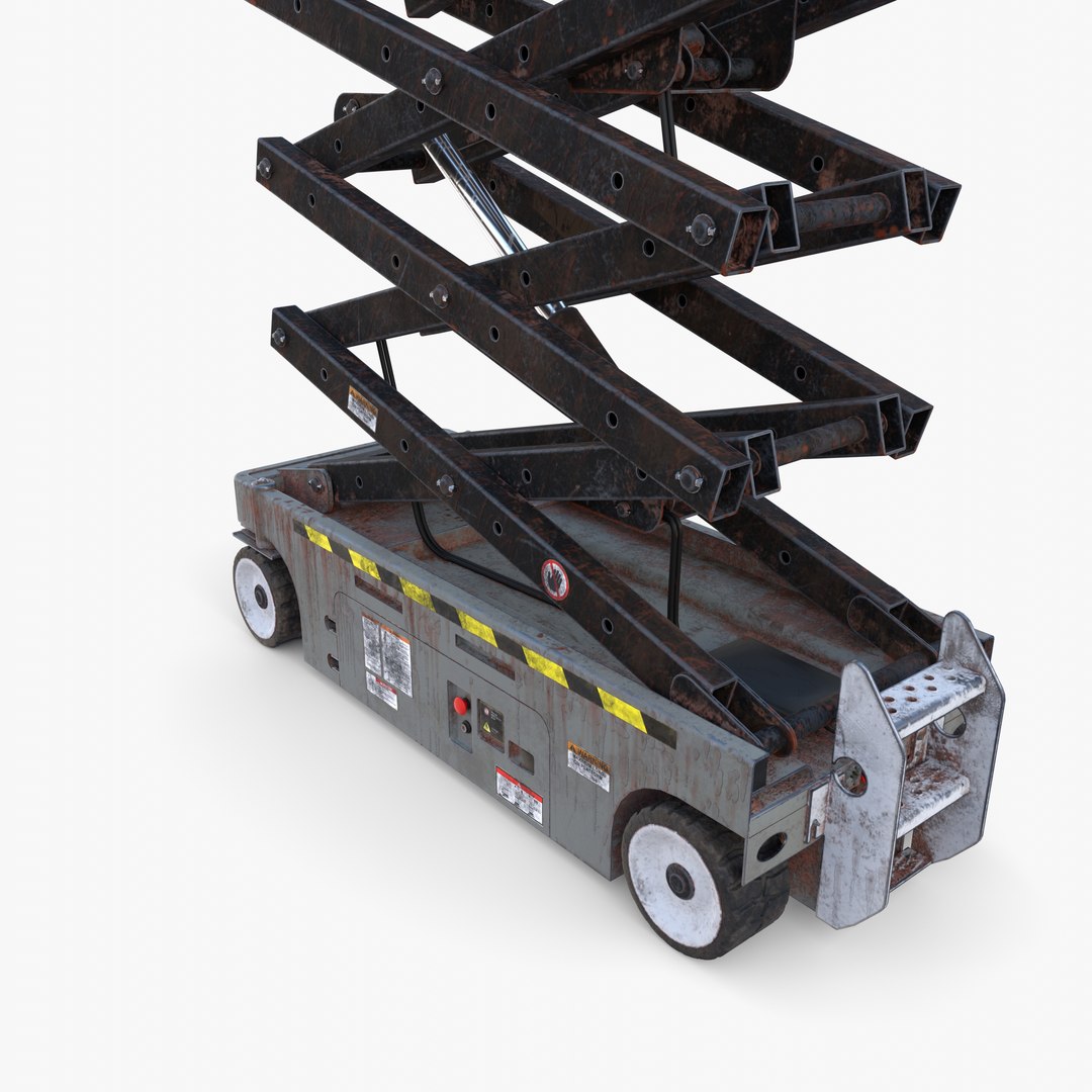Animated Electric Scissor Lift V4 Model - TurboSquid 2111287
