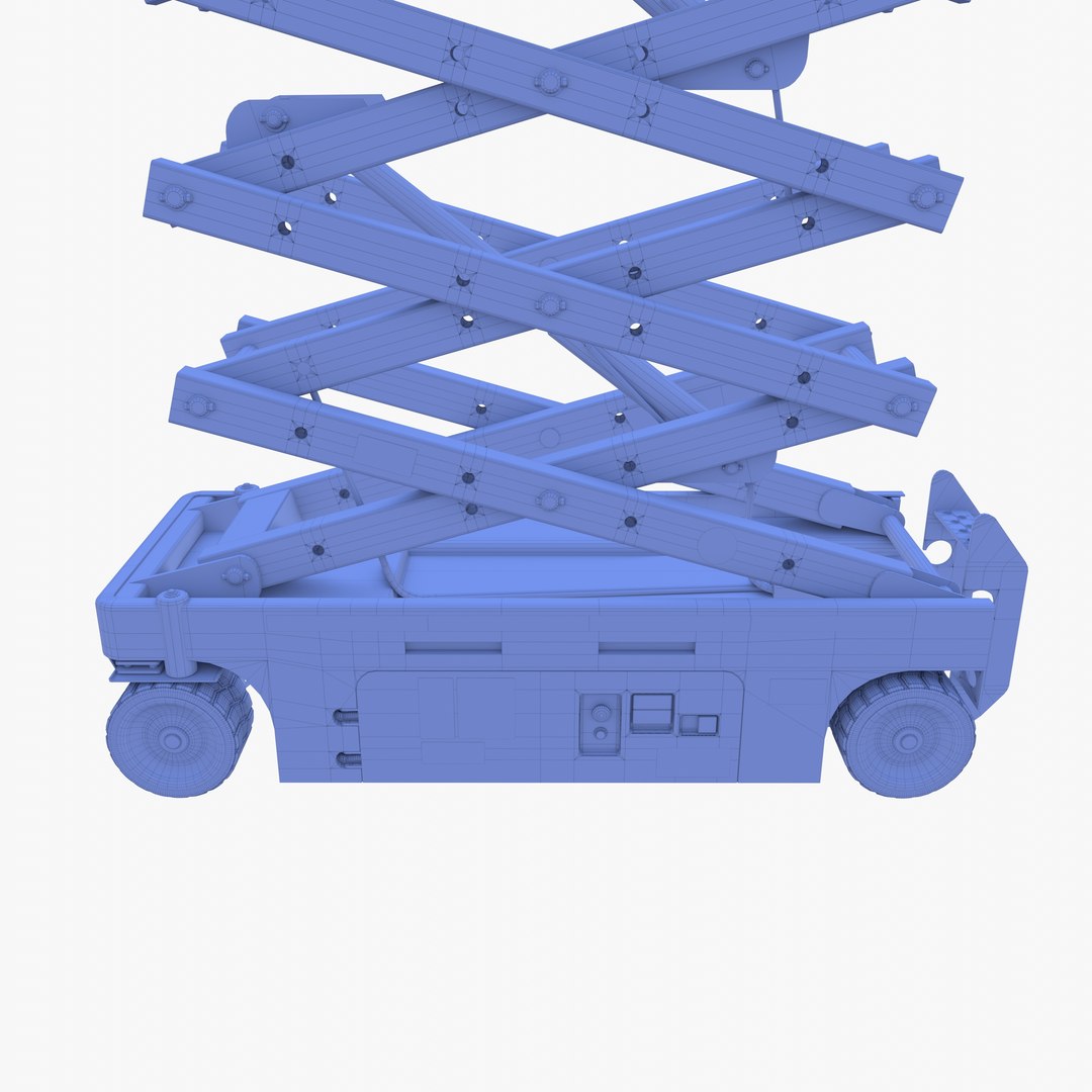 Animated Electric Scissor Lift v4 model - TurboSquid 2111287