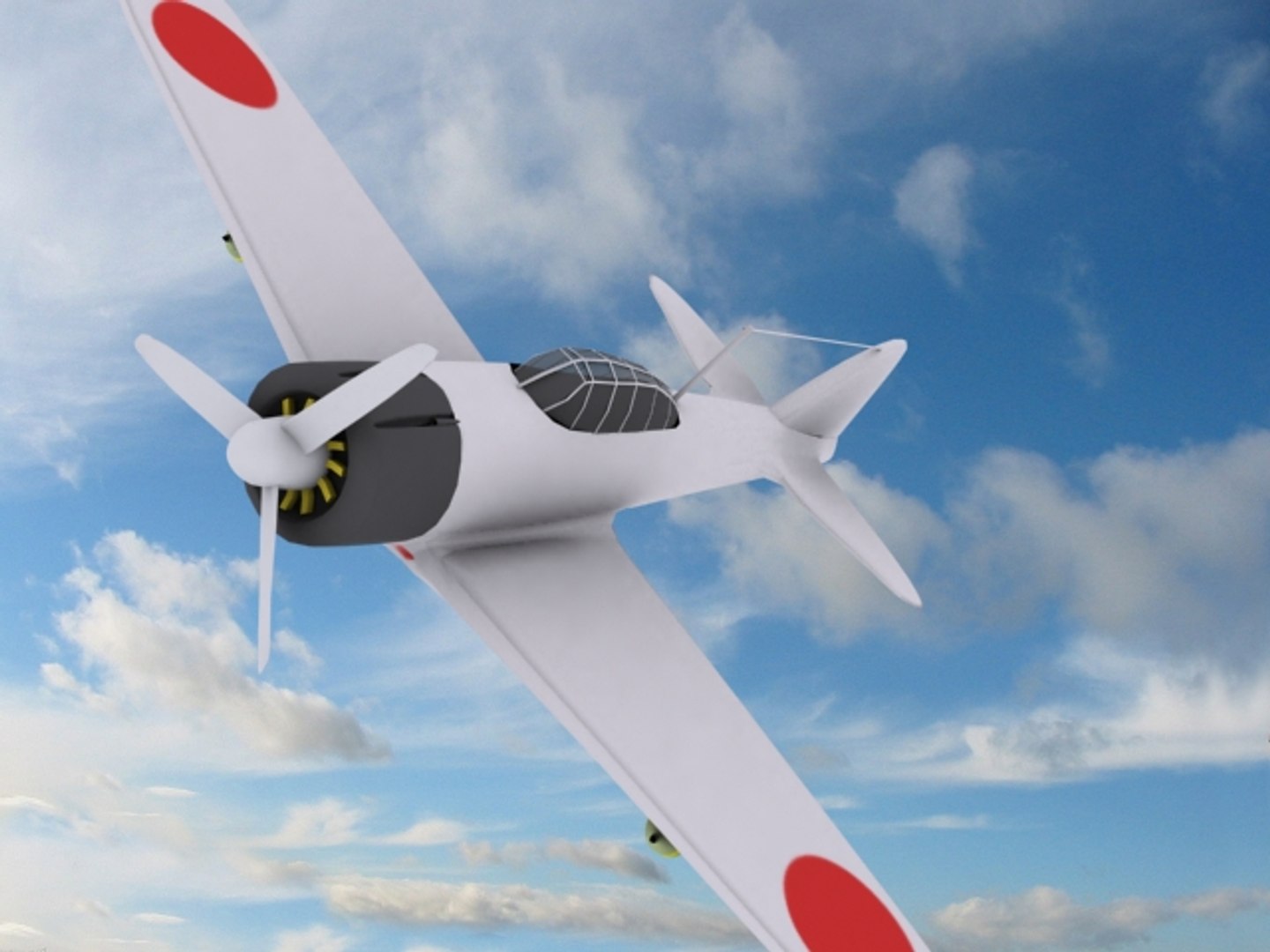 3ds Max Zero Fighter