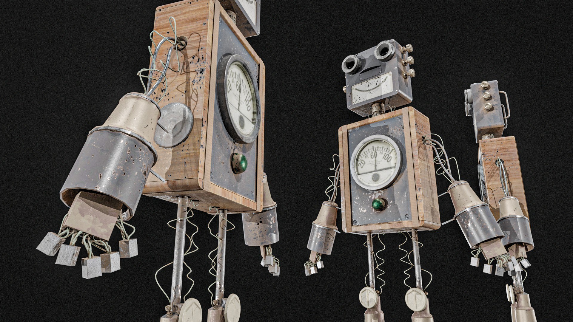 Rusty Robot 3D Model - TurboSquid 2426922