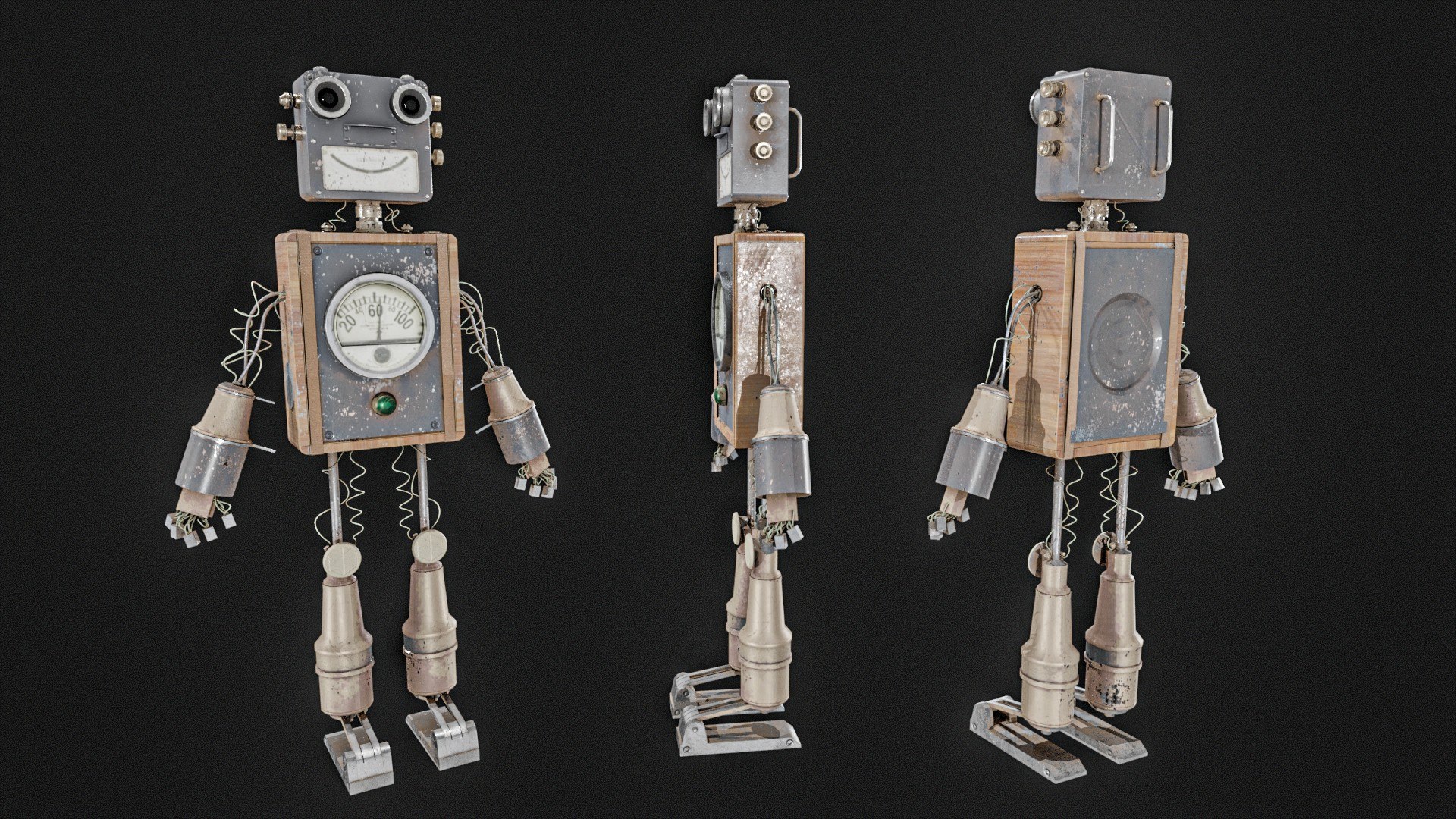 Rusty Robot 3D Model - TurboSquid 2426922