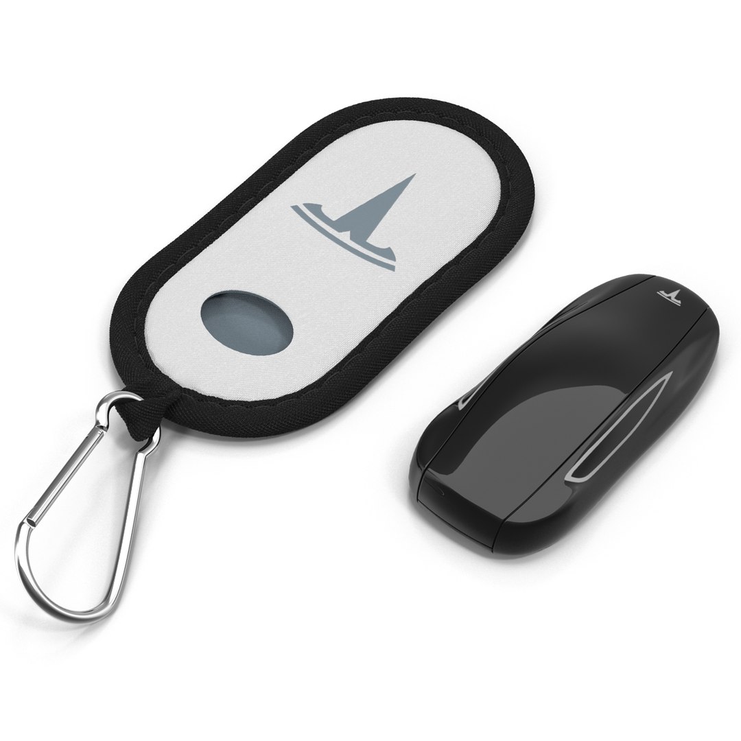 3d tesla s key fob model