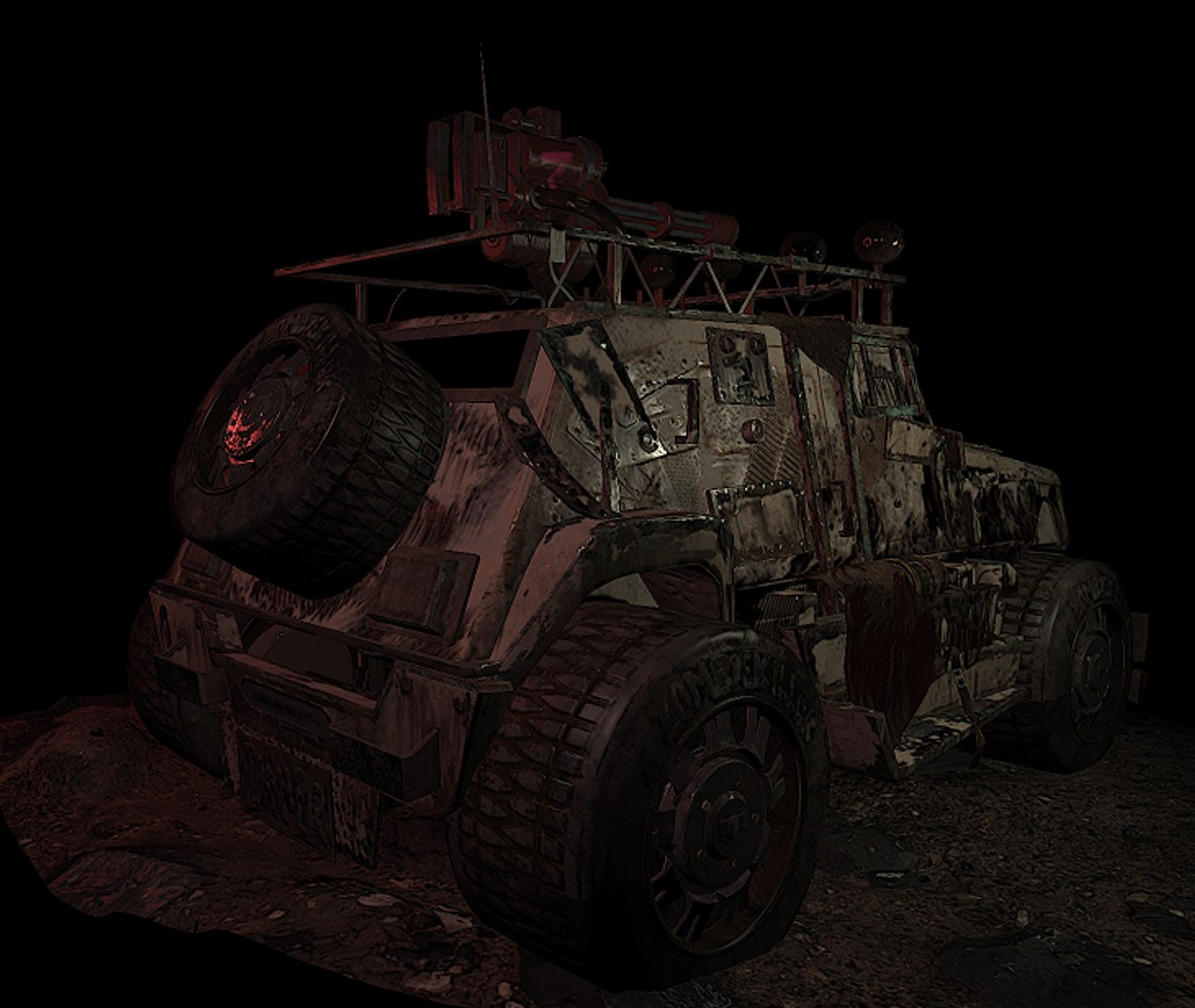 Zombie Killer Jeep 3d Ma