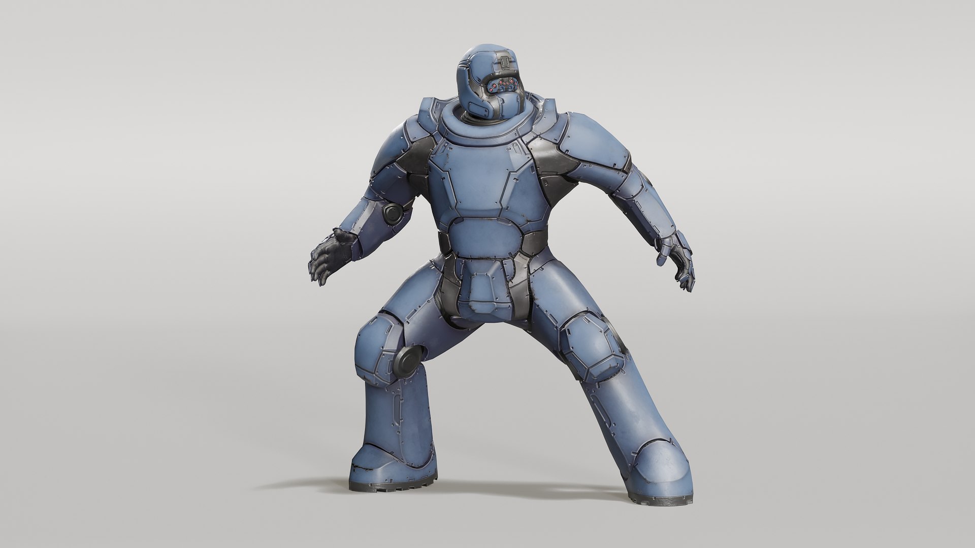 Soldier In Power Armor - Rigged 3D Model - TurboSquid 2379155