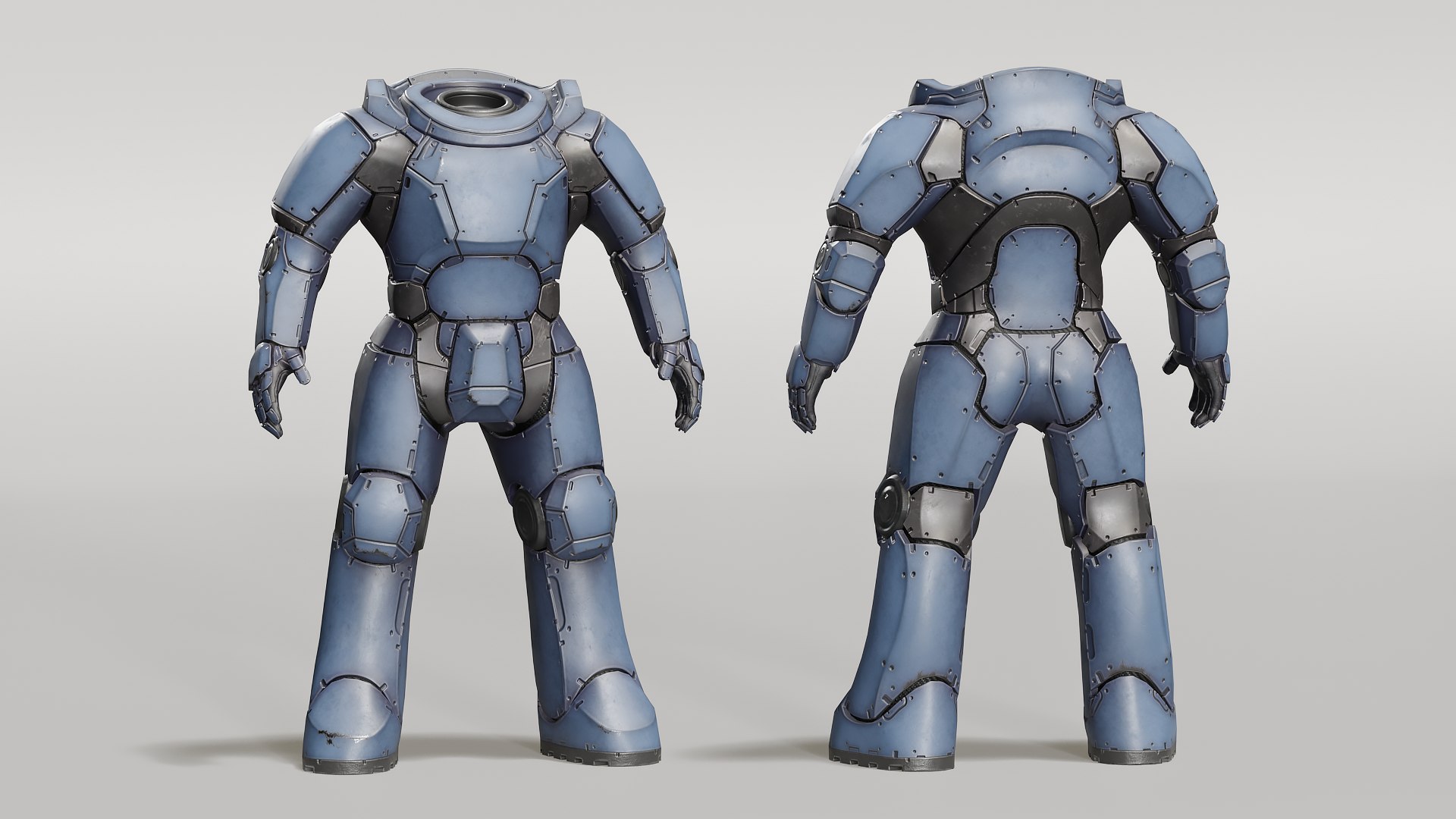 Soldier In Power Armor - Rigged 3D Model - TurboSquid 2379155