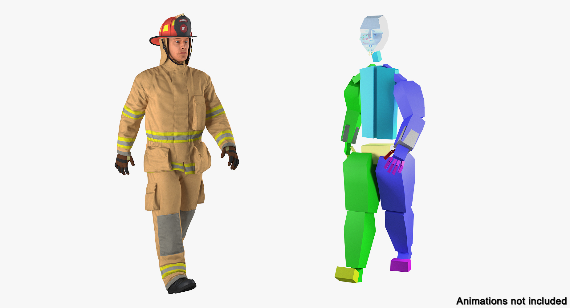 Firefighters equipment model - TurboSquid 1257326