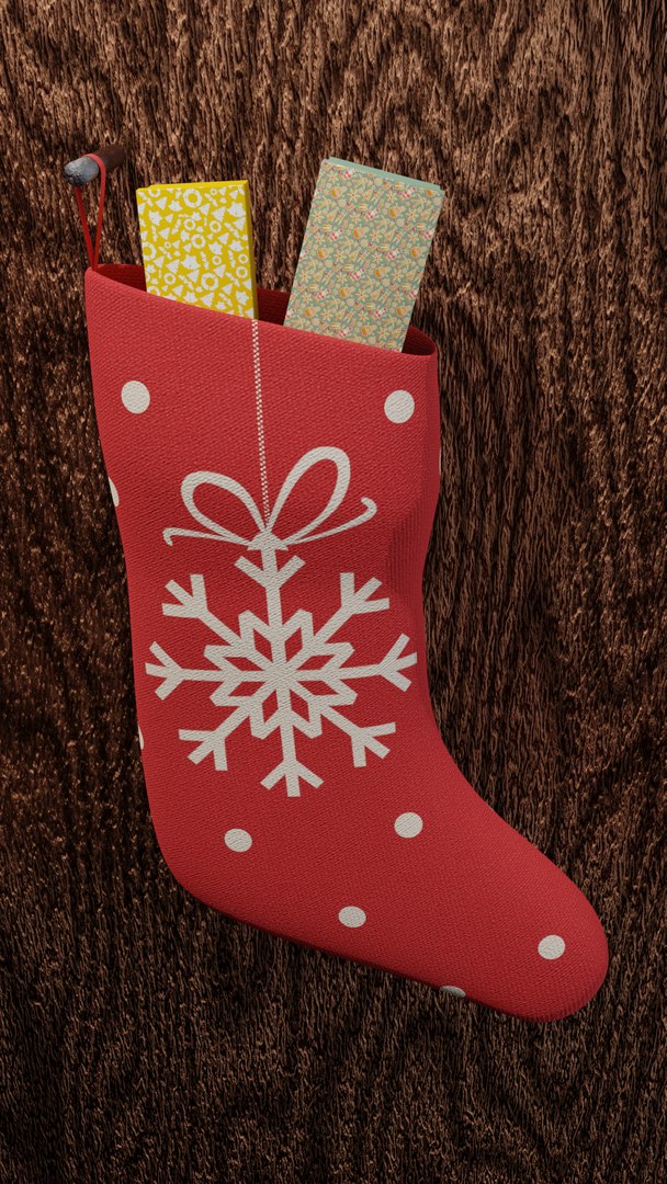 Socks Gift Boxes Christmas Presents Model - TurboSquid 1469570