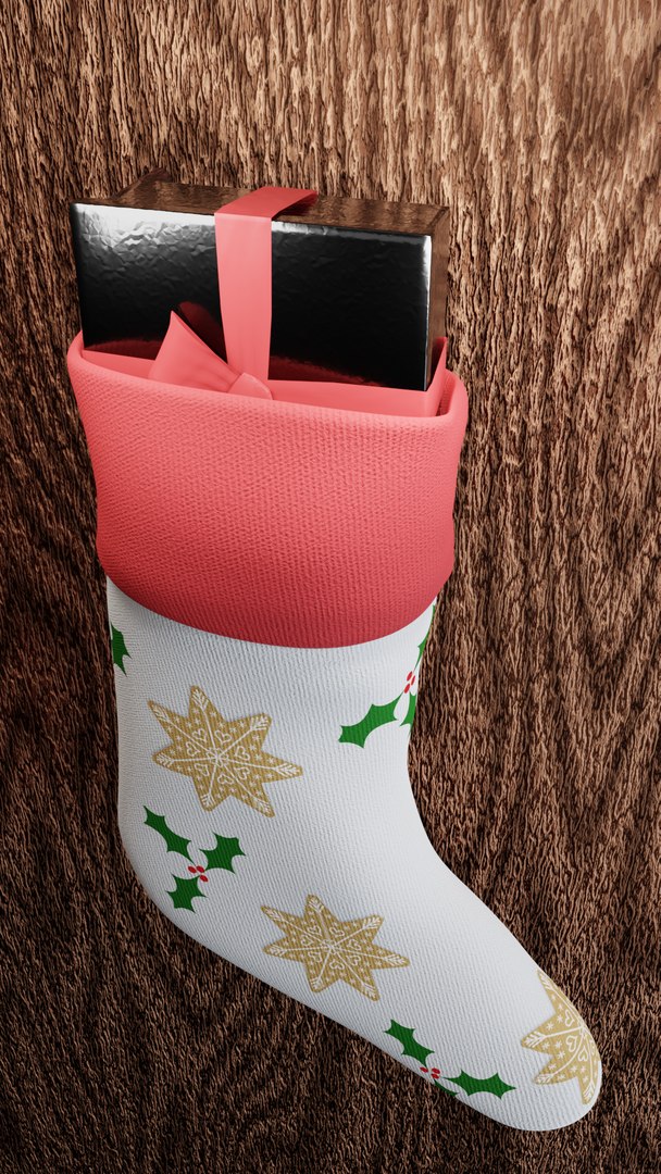 Socks Gift Boxes Christmas Presents Model - TurboSquid 1469570