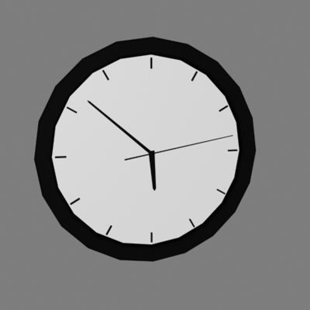 Wall Clock 3d 3ds