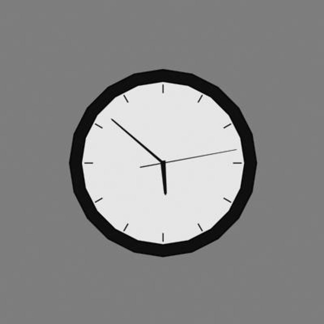 Wall Clock 3d 3ds