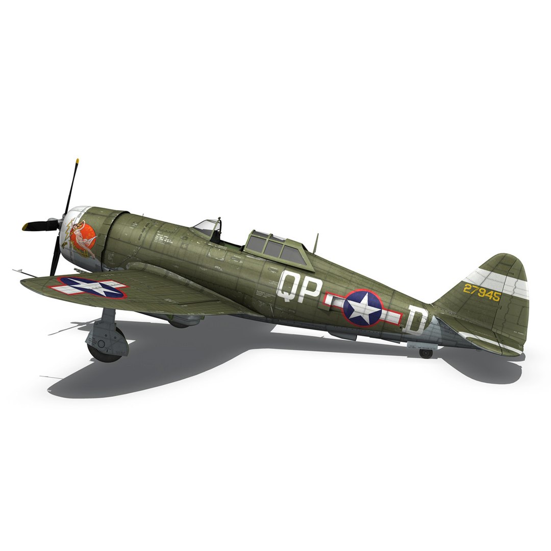 Republic P-47d Thunderbolt - Model - TurboSquid 1311425