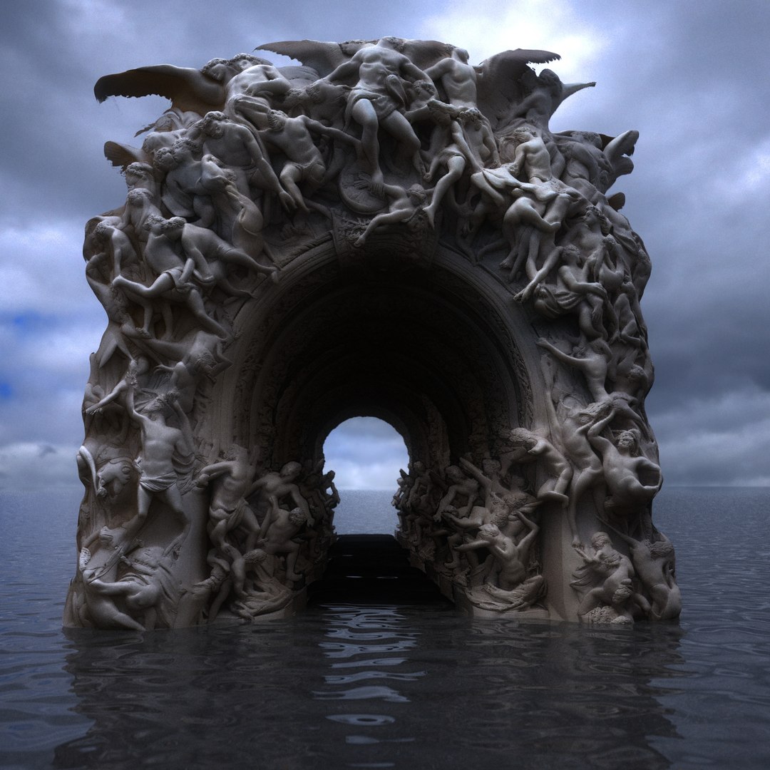 3D Gate Hell Arch 2 Model - TurboSquid 2063937