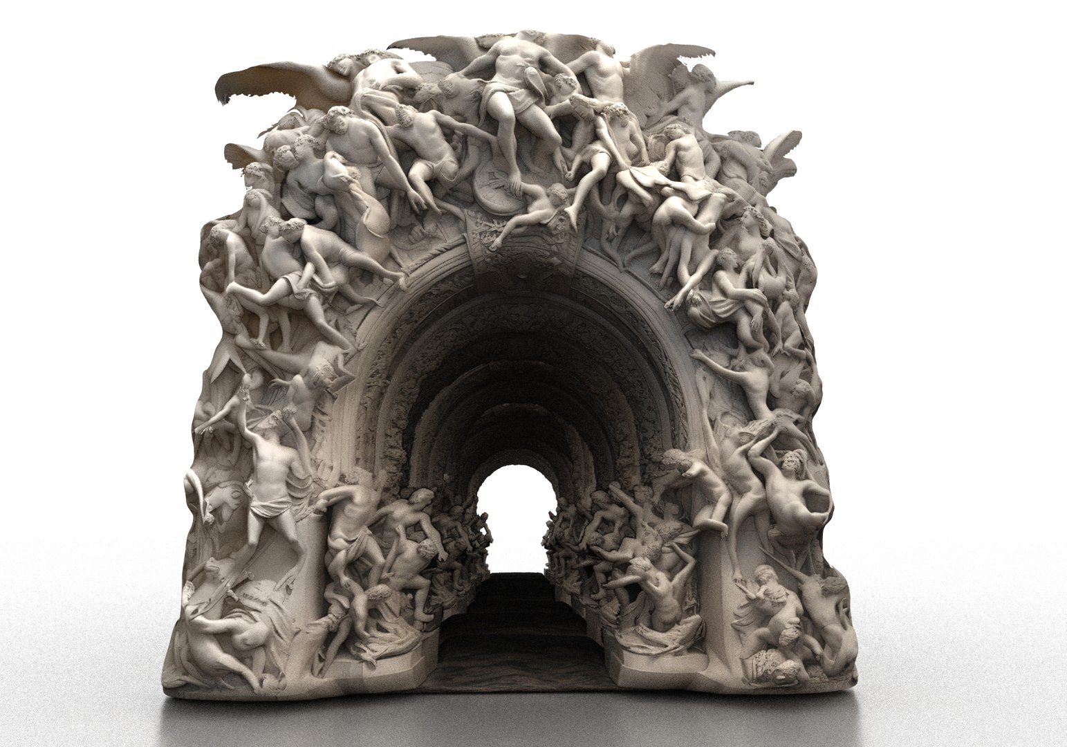 3D Gate Hell Arch 2 Model - TurboSquid 2063937