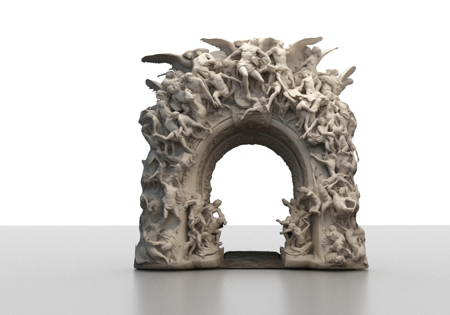 3D Gate Hell Arch 2 Model - TurboSquid 2063937