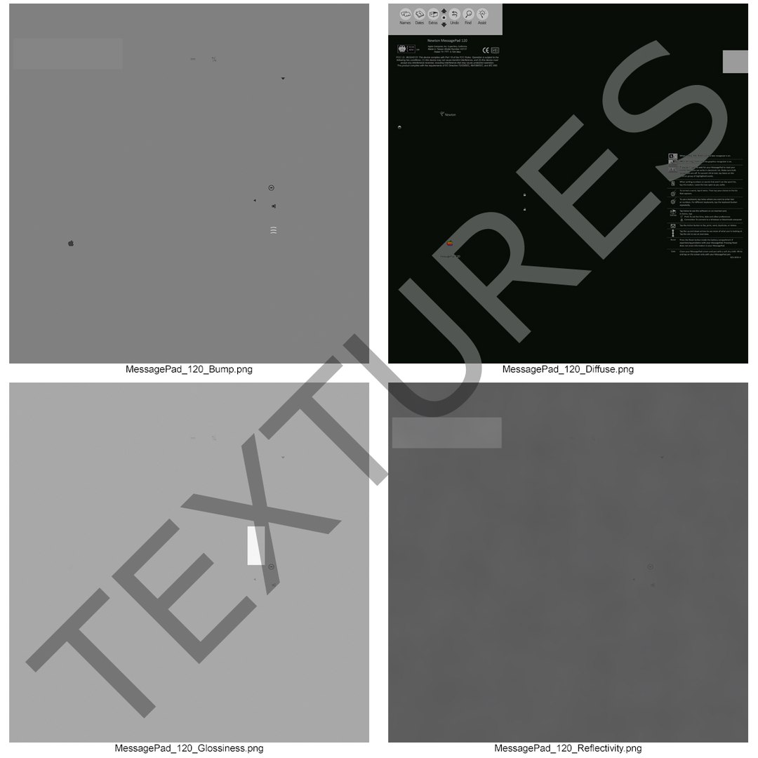 3d apple newton message pad