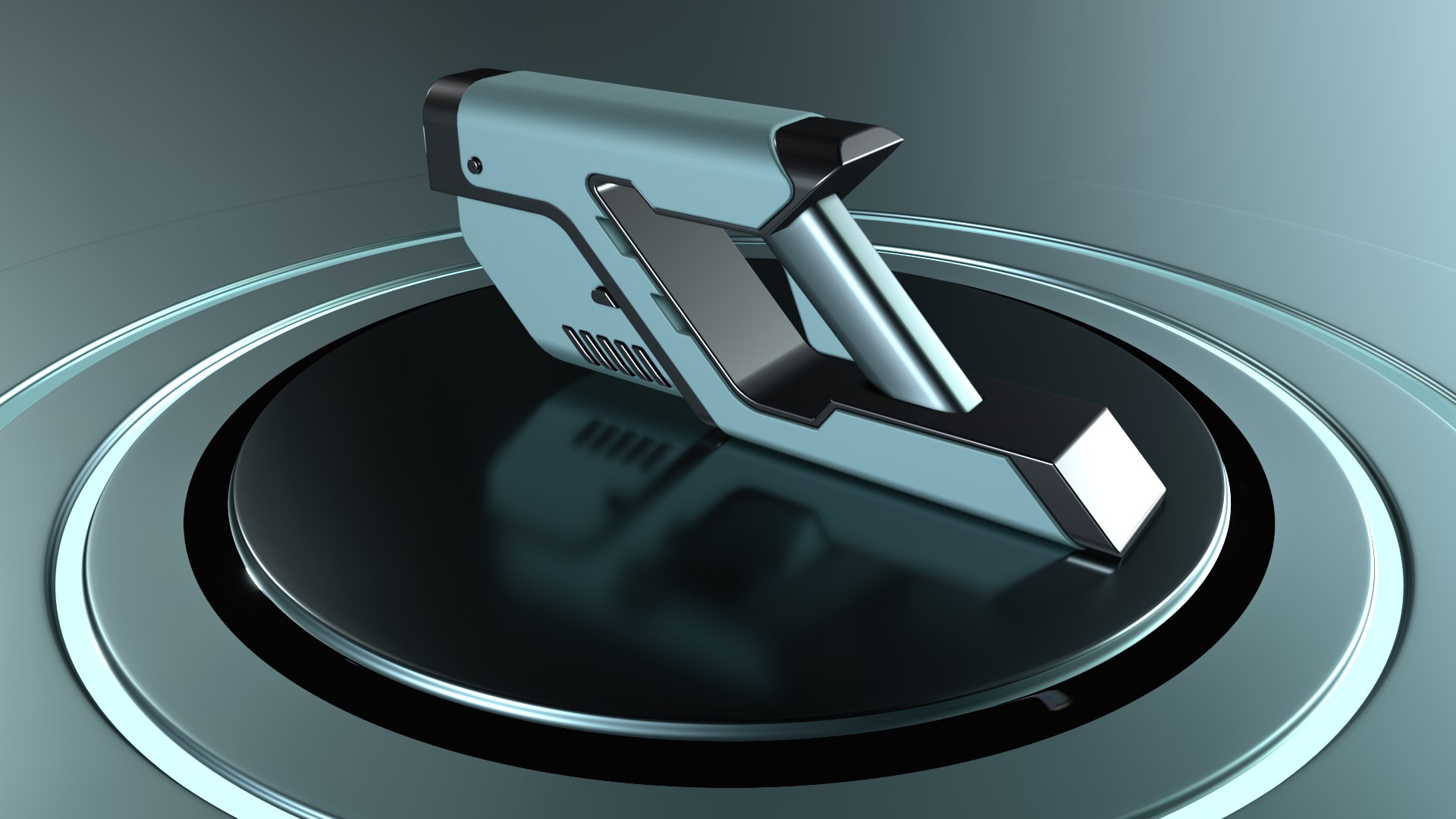 3D Sci-fi Hand Gun - TurboSquid 1999003