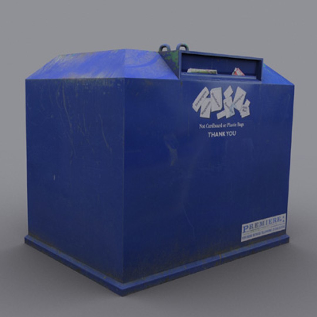 paper recycling 3d model