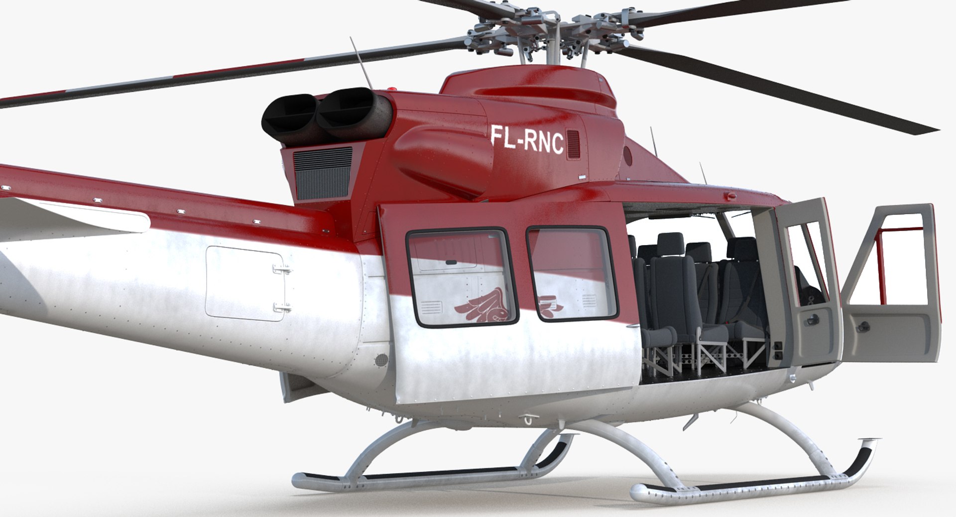 Bell 412 medical helicopter 3D model - TurboSquid 1195928