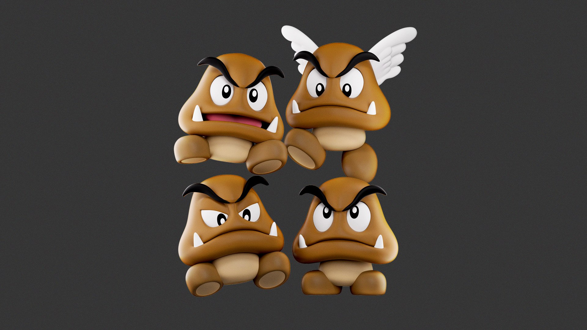 3D Super Mario Goomba Enemy Model - TurboSquid 2193259