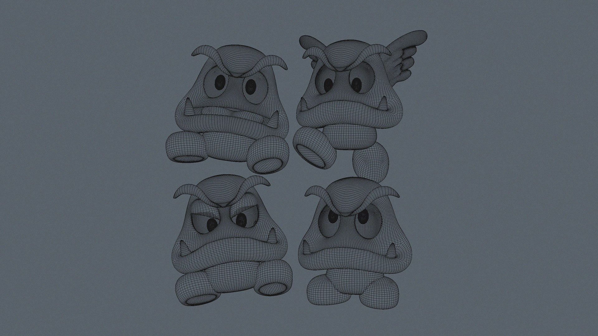 3D Super Mario Goomba Enemy Model - TurboSquid 2193259
