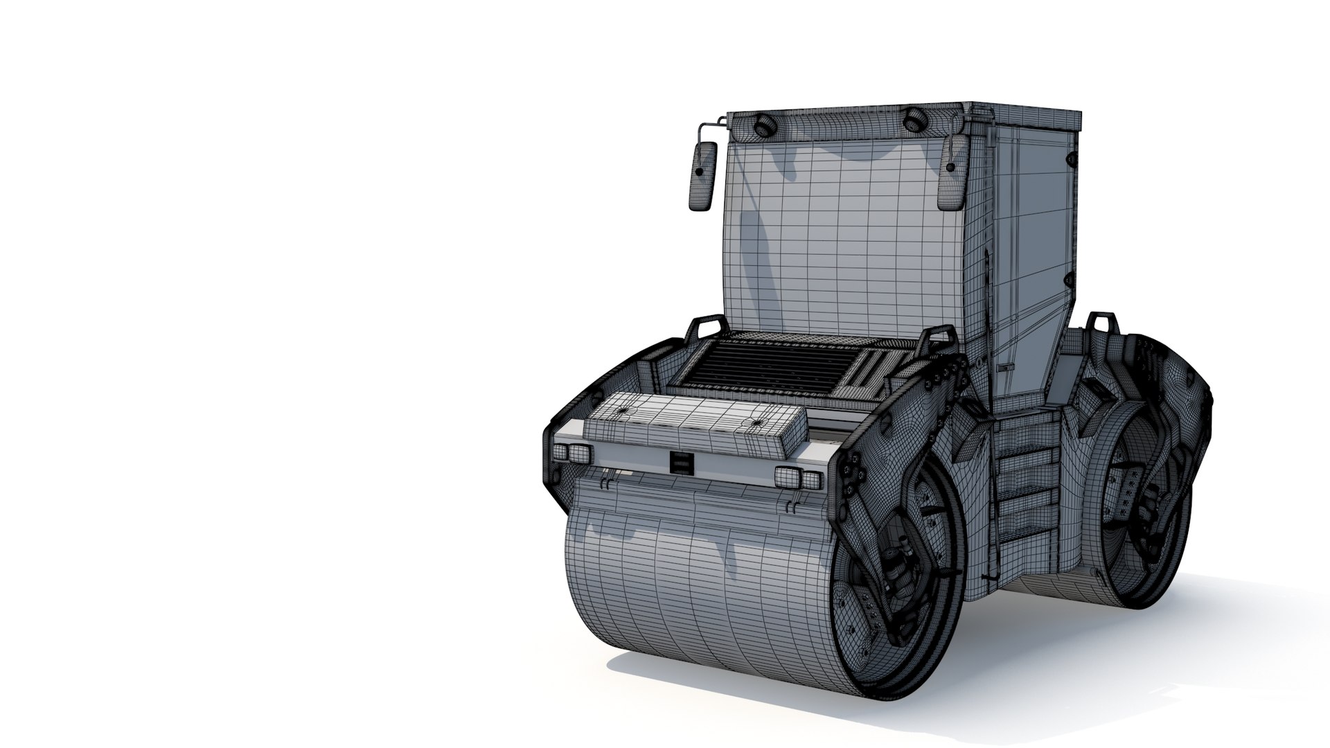 3D Asphalt Roller - TurboSquid 1967020