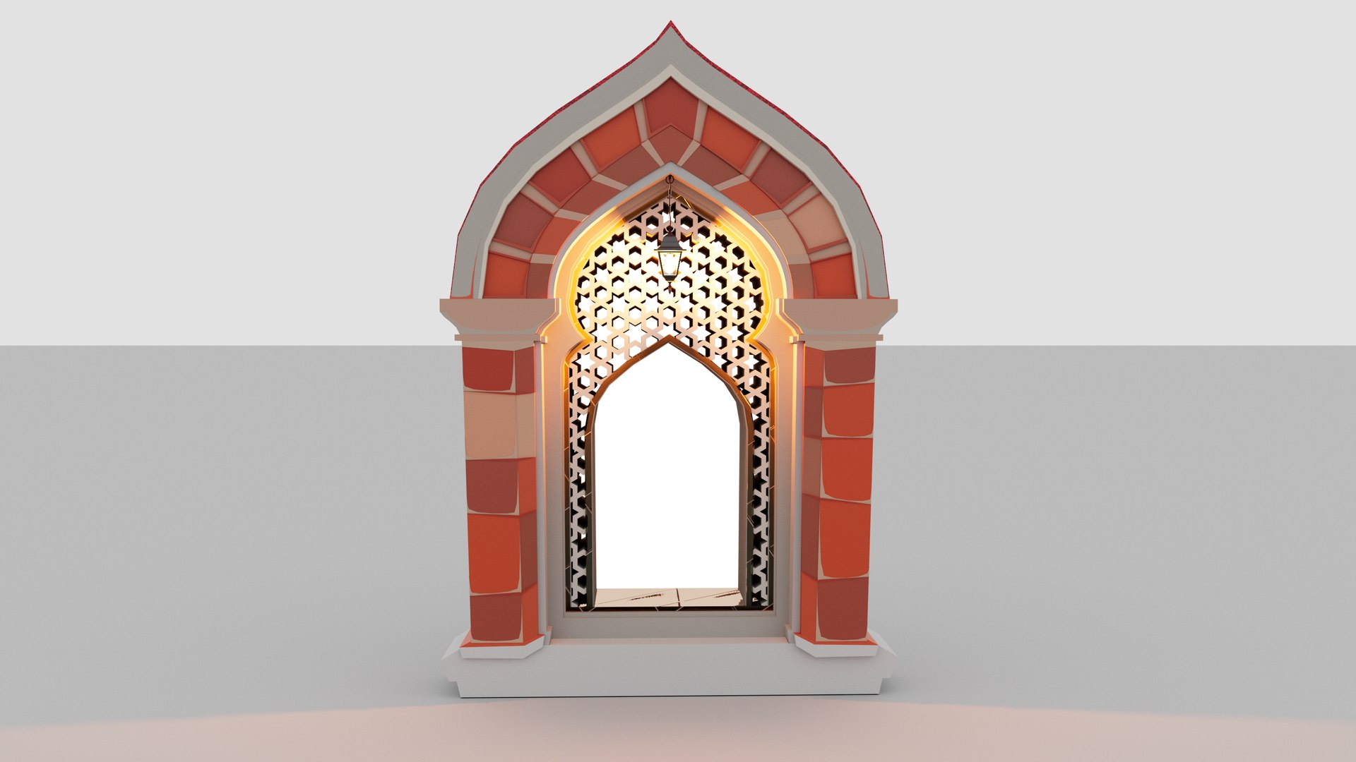 Windows OR Gate Of Arabian Castle Or Fortress Interior Model ...