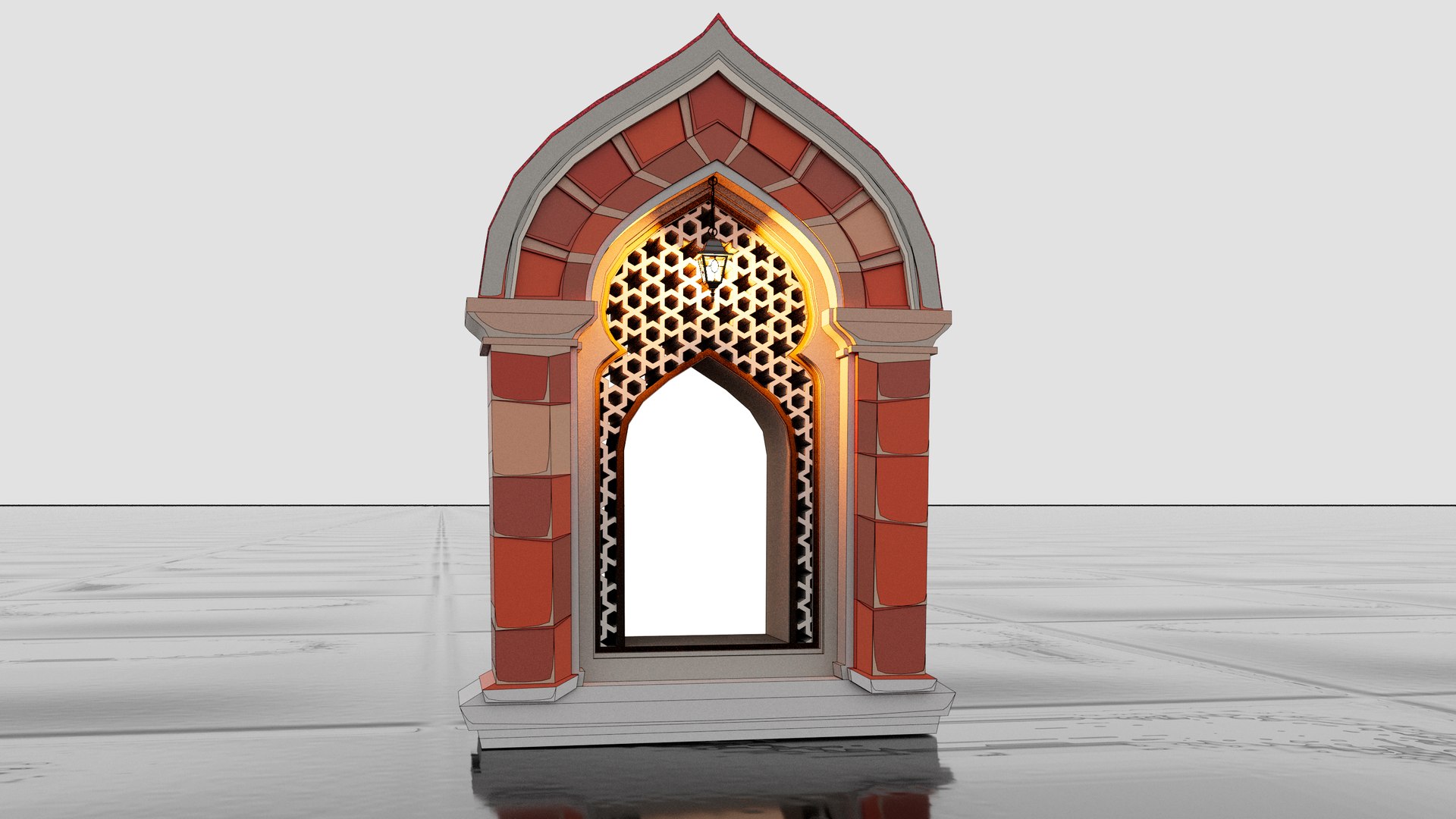 Windows OR Gate Of Arabian Castle Or Fortress Interior Model ...