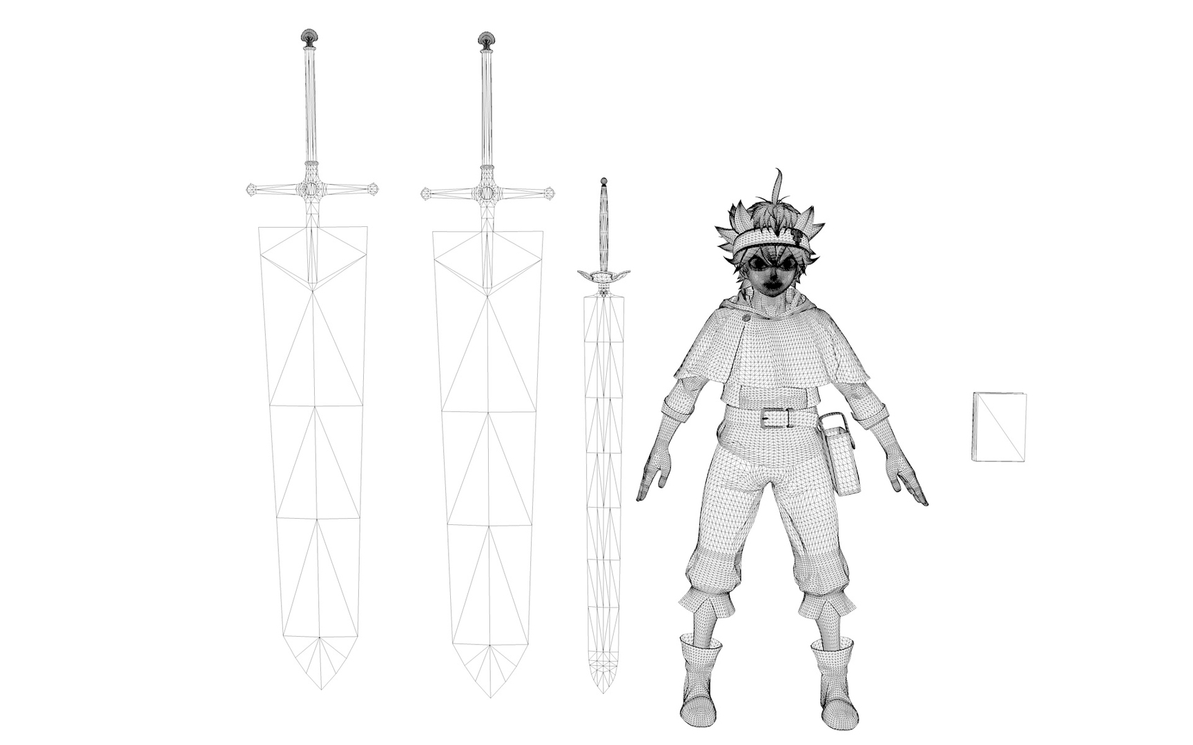 3D asta rigging - black - TurboSquid 1708374