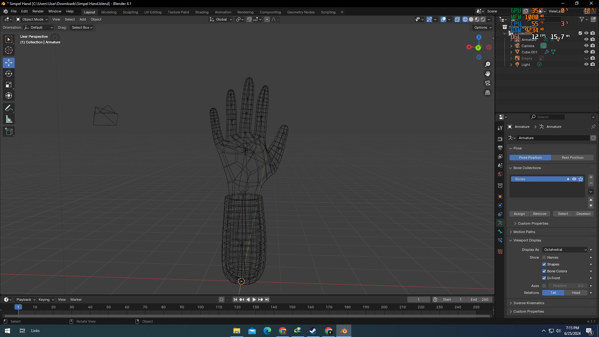 3D Simpel Hand Model - TurboSquid 2246402