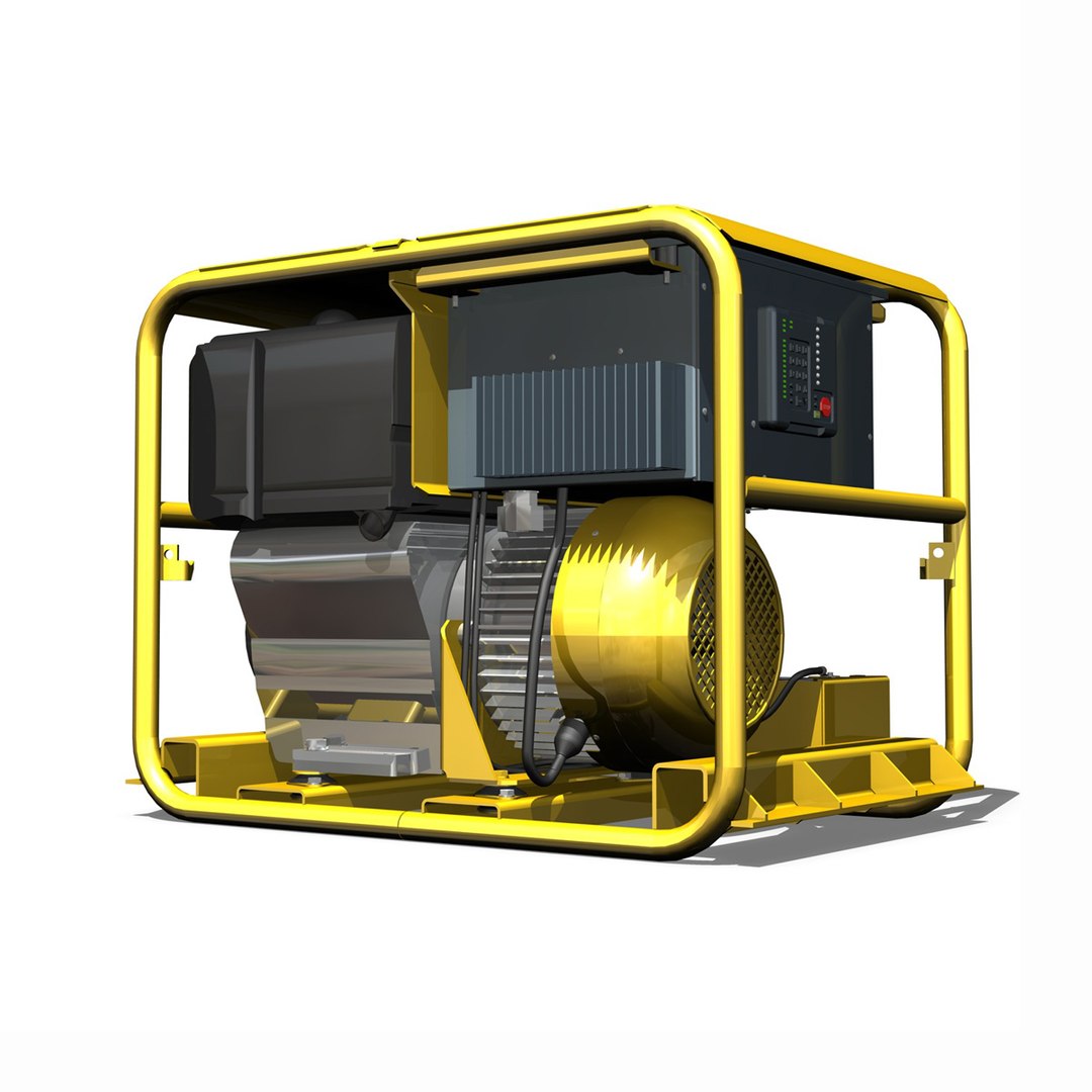 3d Generator Diesel Model