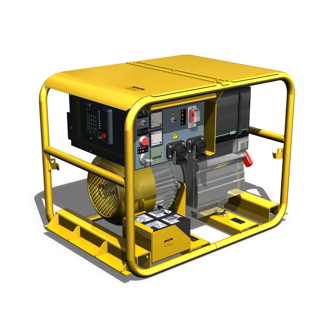 3d Generator Diesel Model