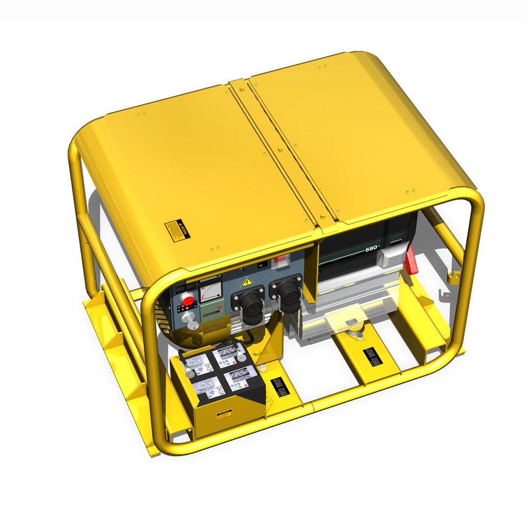 3d Generator Diesel Model