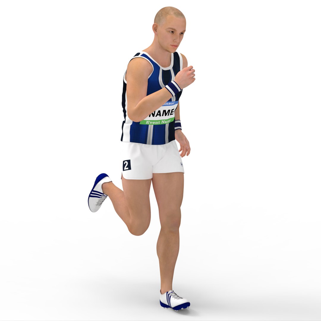 Athlete Runner 3D - TurboSquid 2240773