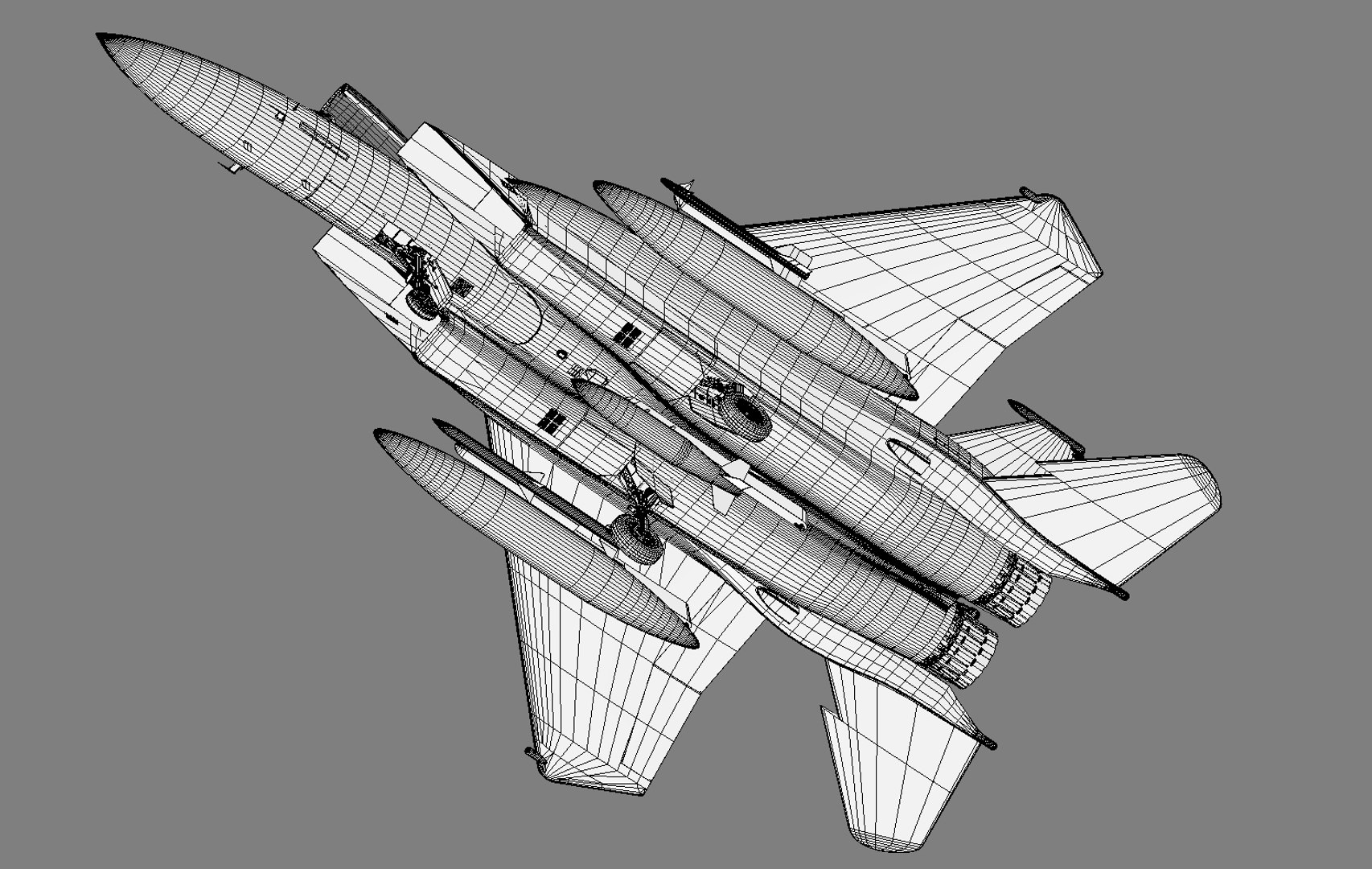 f-15c eagle cockpit f-15 3d model