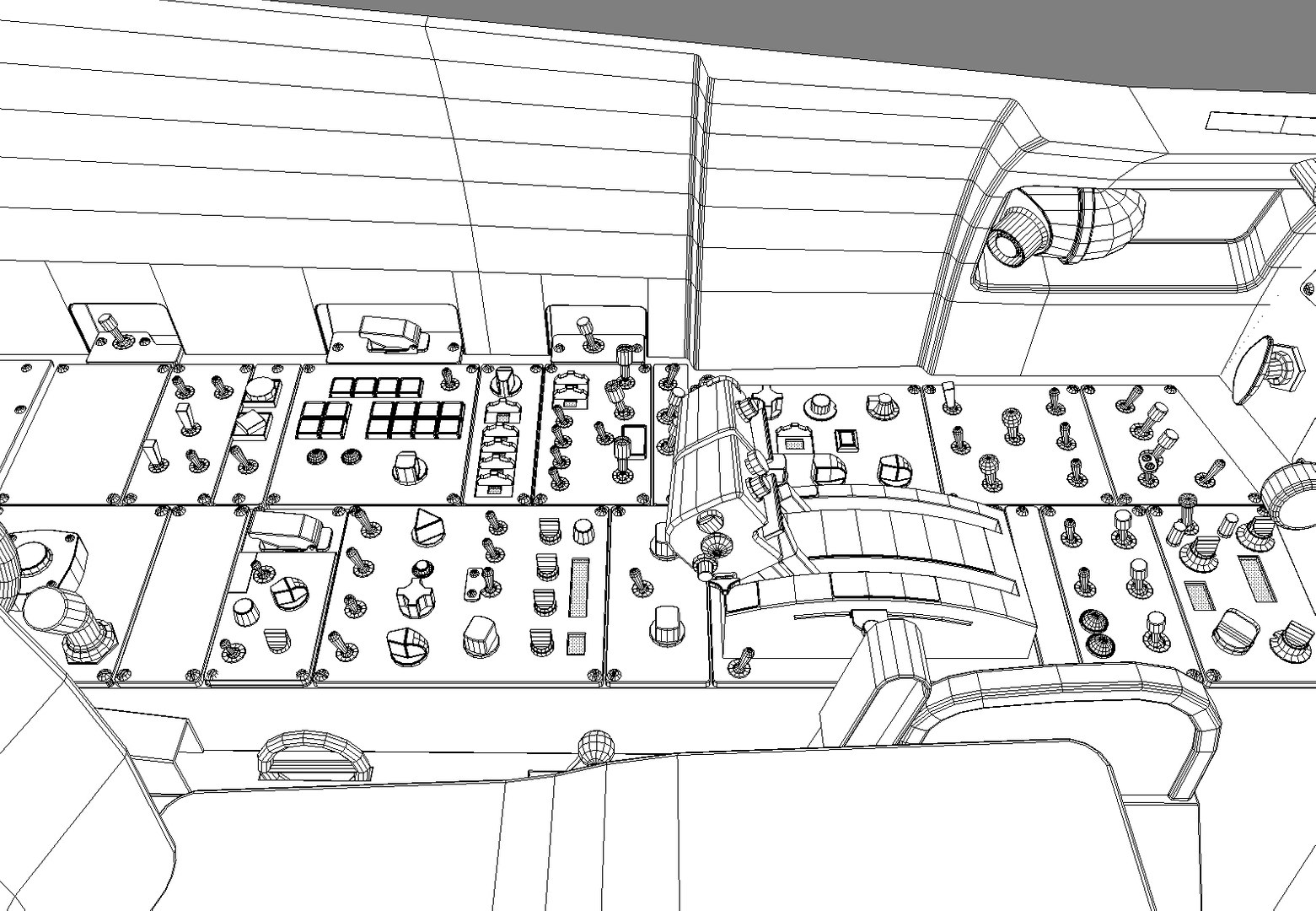 f-15c eagle cockpit f-15 3d model