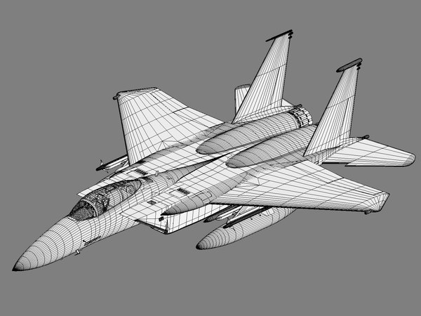 f-15c eagle cockpit f-15 3d model