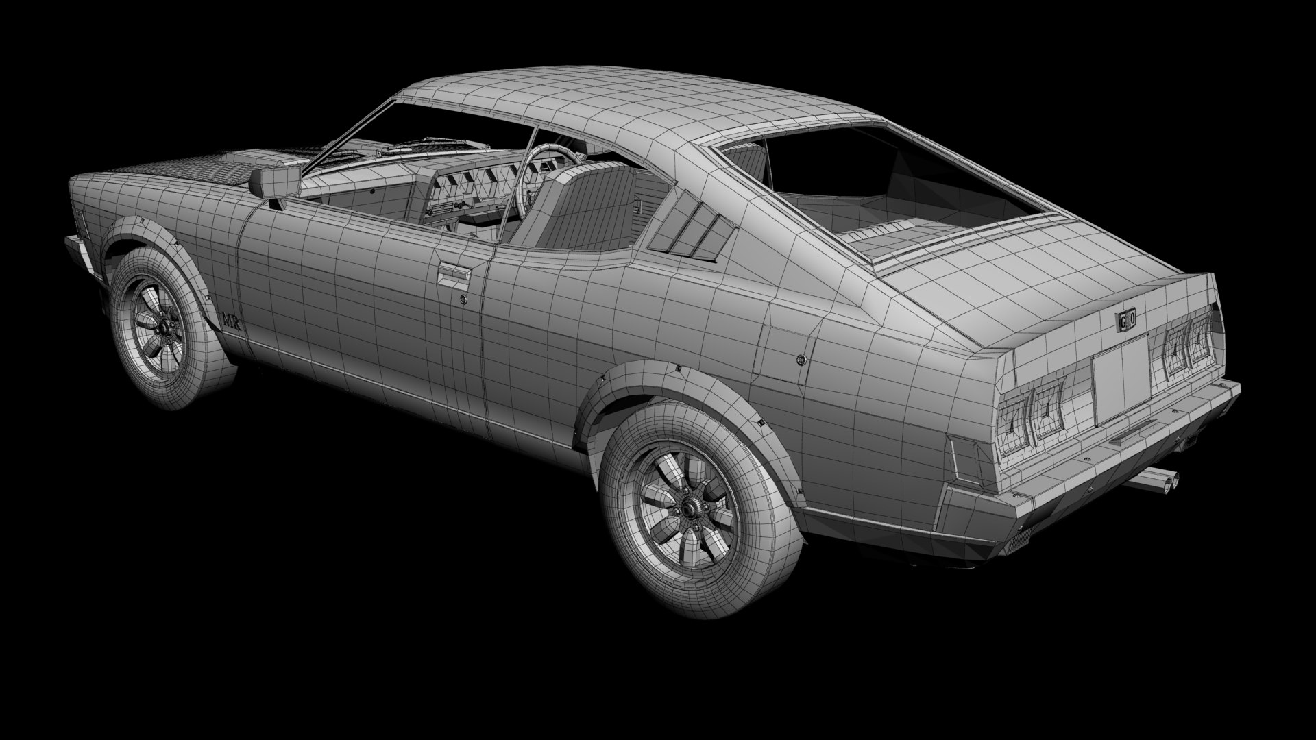 3D Mitsubishi Colt Galant GTO MR - TurboSquid 2219343