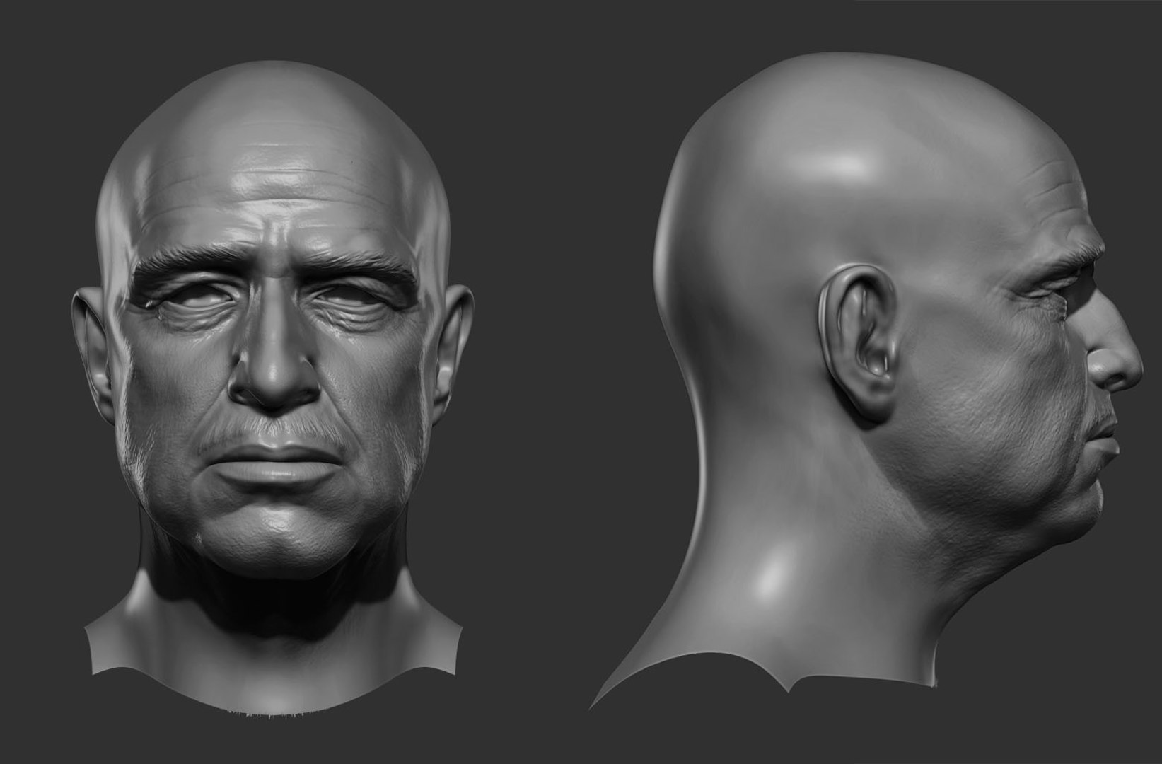Vito Brando Head 3D Model - TurboSquid 1517817