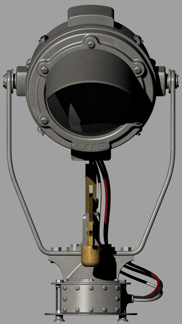 Vintage Search Lamp 3D - TurboSquid 1385257
