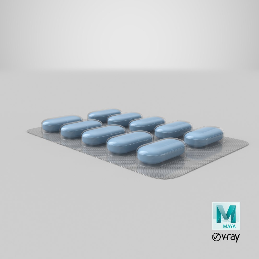 Blister Pills Pack 04 3D Model - TurboSquid 2164698