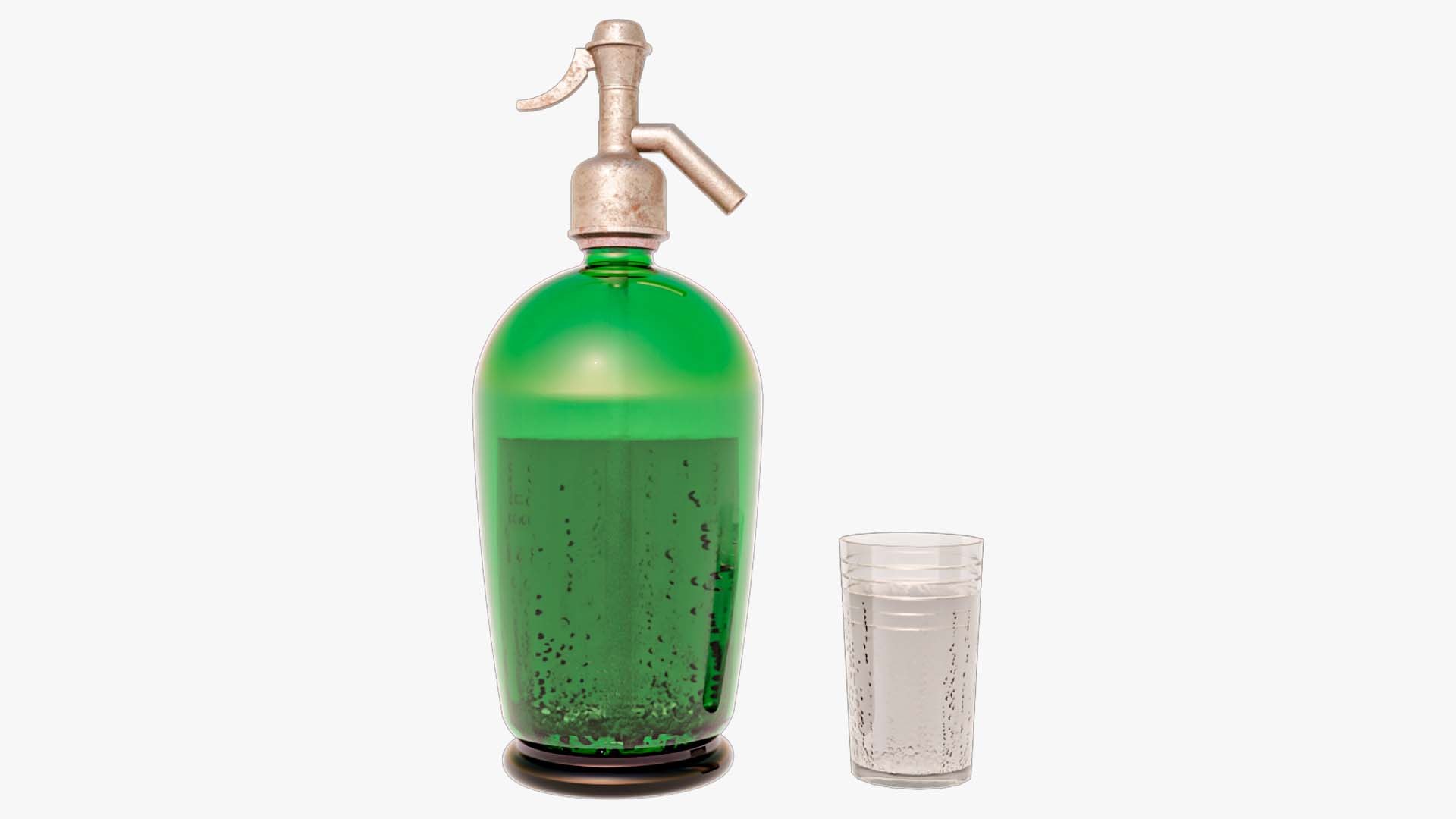 Antique Soda Siphon Bottle Model - TurboSquid 2210429