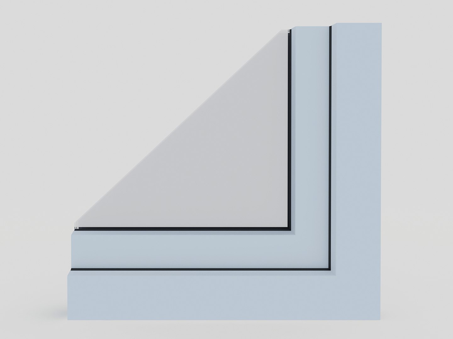 Window Profile In The Section Model - TurboSquid 1744610